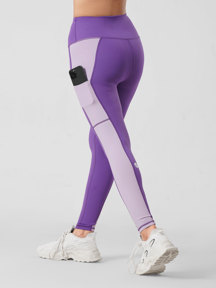 Two Pointer Legging in Purple – Leerafit
